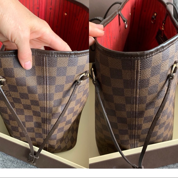 Authentic Louis Vuitton Neverfull Inside Out | semashow.com